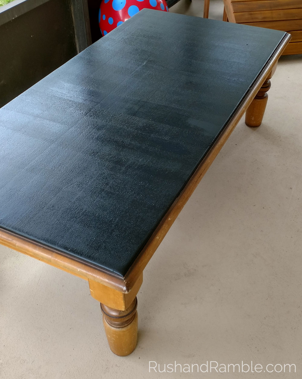 DIY Chalkboard Table That Was Never Meant To Be - Rush & Ramble
